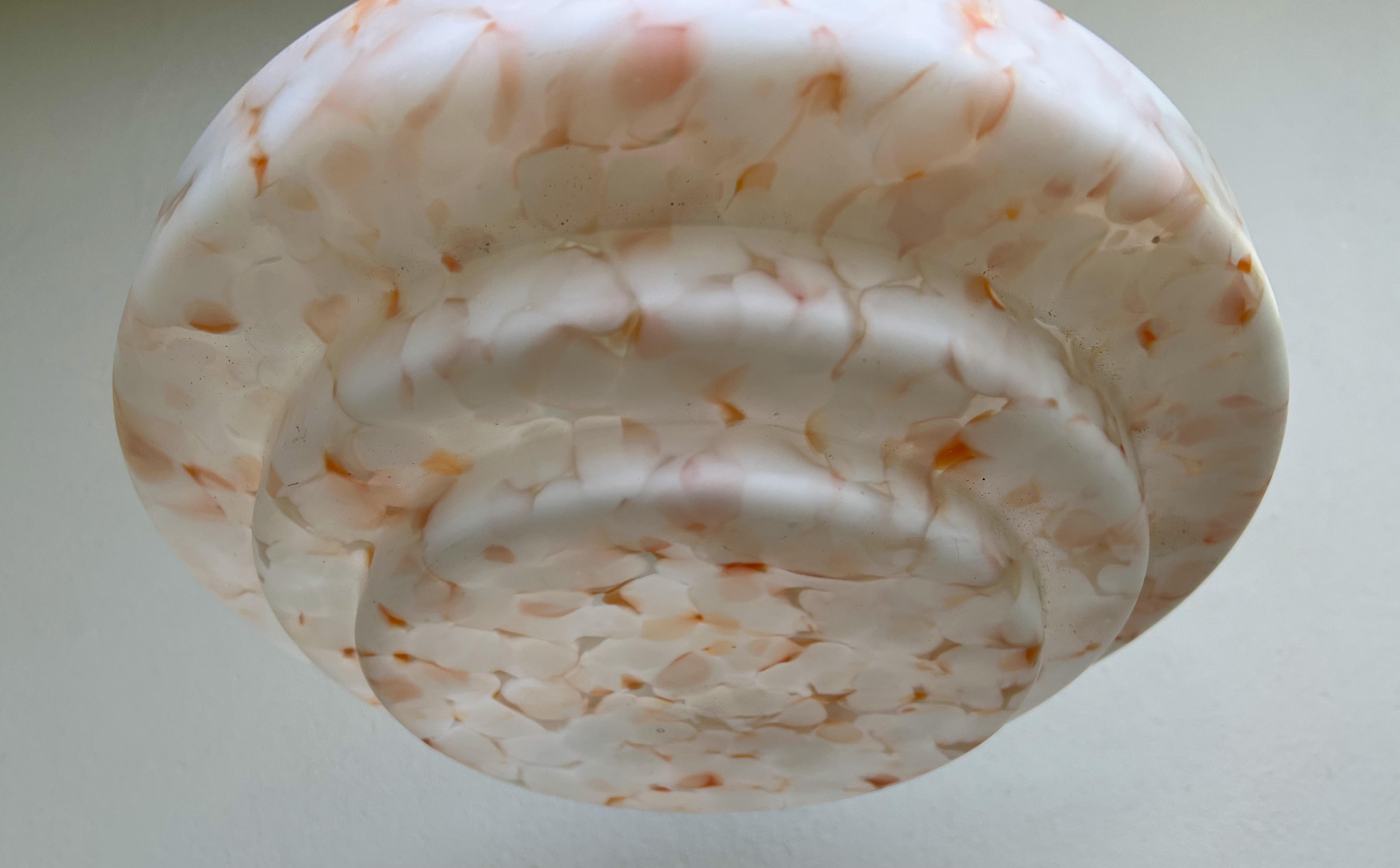 Large Deco Stepped Glass Light Shade